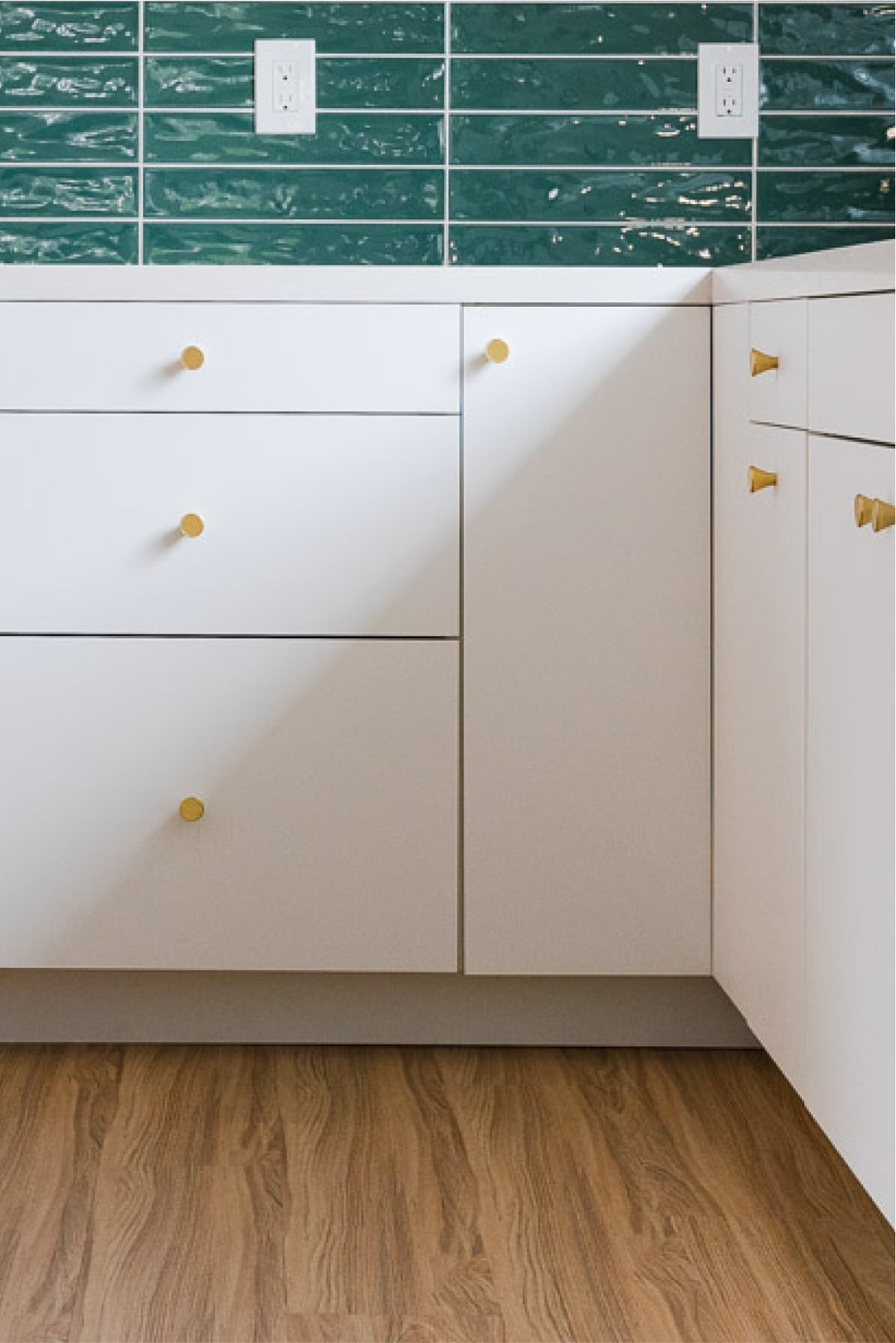 A Summer-Spectacular Green Slab Kitchen – Semihandmade