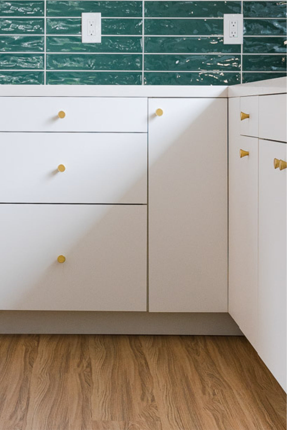 A Summer-Spectacular Green Slab Kitchen – Semihandmade