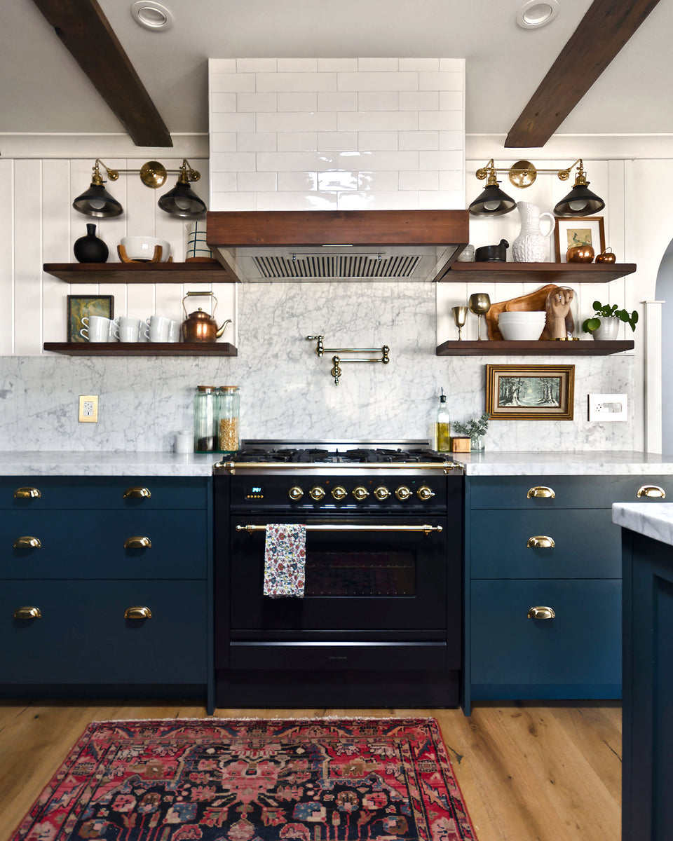Navy Kitchen with a Stunning Built-in – Semihandmade